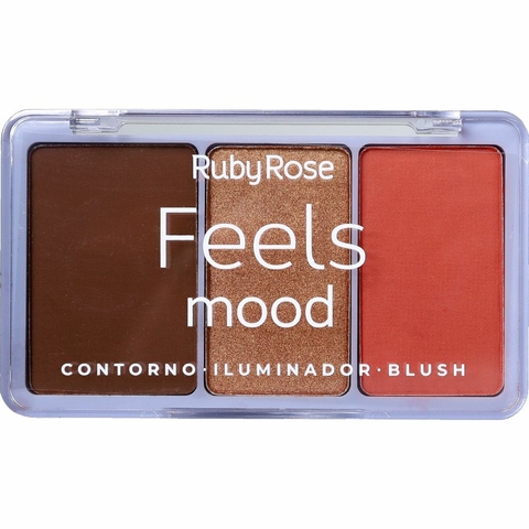 Paleta de contorno, rubor e iluminador línea Feels Mood tono T40 – Isabel Moralli
