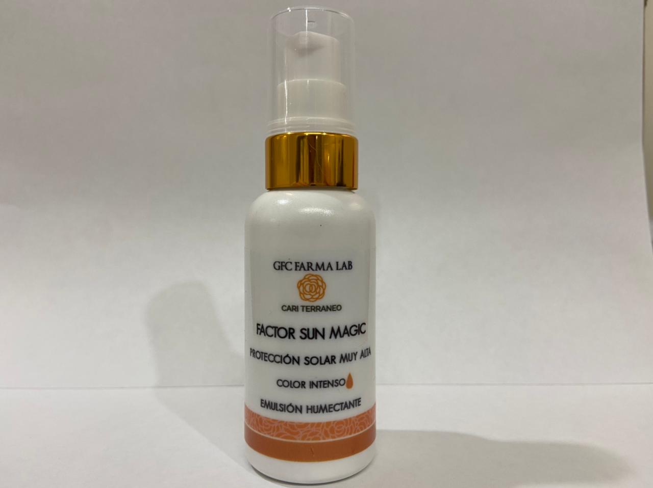 FACTOR SUN MAGIC, protección solar muy alta, color intenso, emulsión humectante – Isabel Moralli