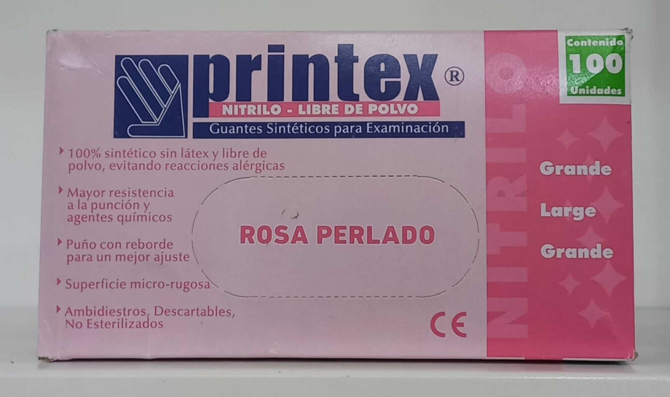 GUANTES NITRILO ROSA PERLADO – Isabel Moralli